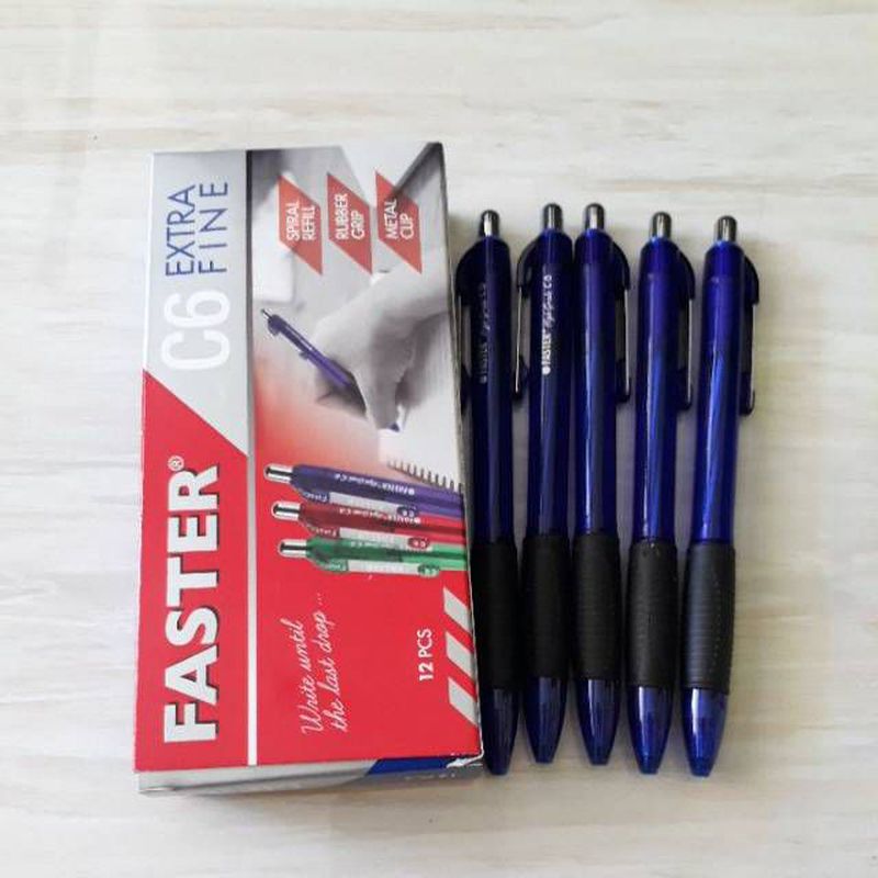 Ballpoint Faster Biru