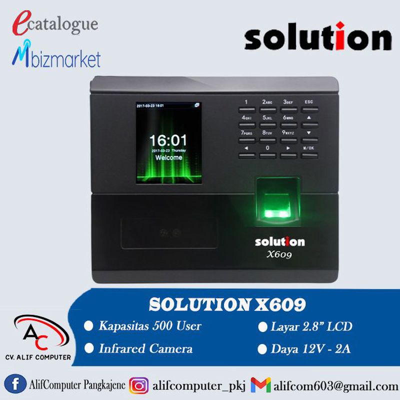 MESIN ABSENSI SOLUTION X609