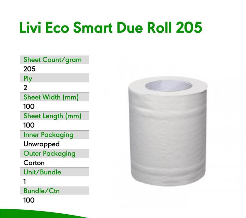 TISSUE ROLL TOILET LIVI