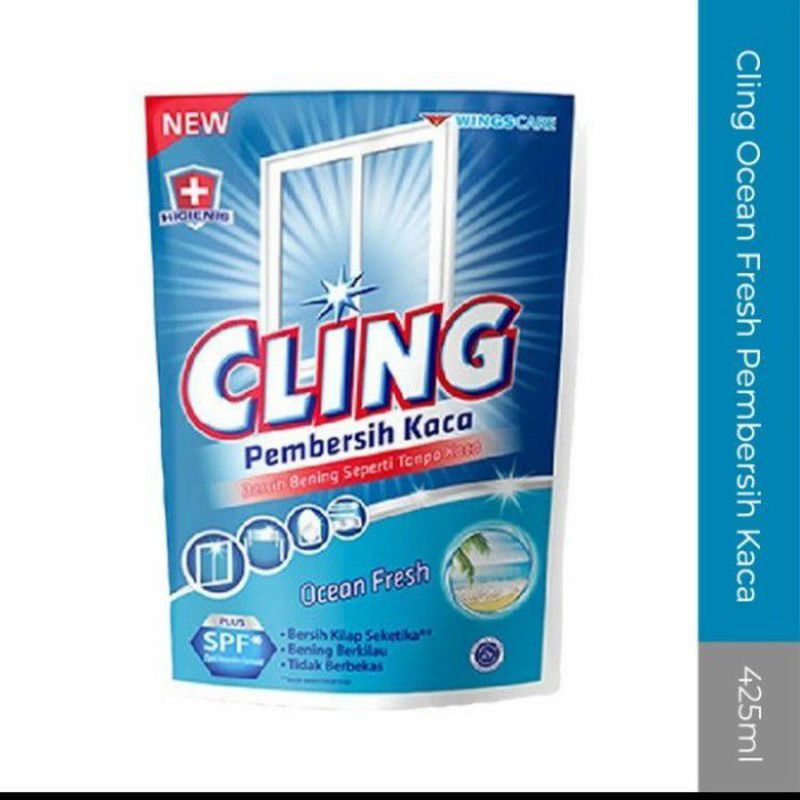 CLING PEMBERSIH KACA 425 ML OCEAN FRESH