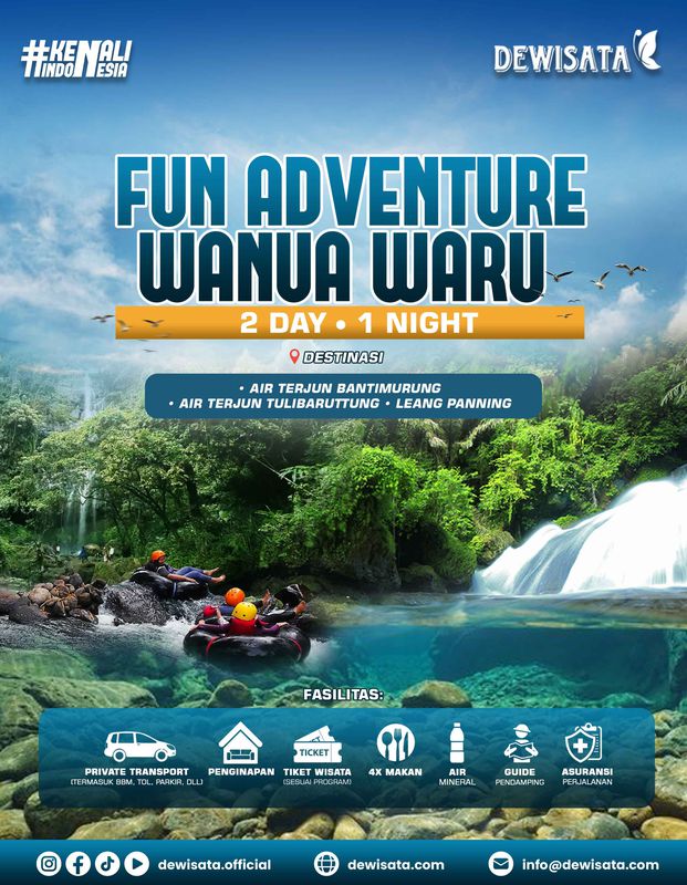 FUN ADVENTURE WANUA WARU 2D1N (Minimal 20 Orang)