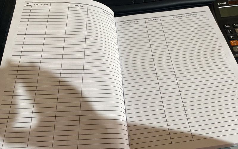 Buku Register Surat Masuk F4 70gr (100 lembar)