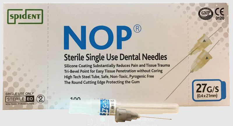 Dental Needle NOP 27G/Short (0.4 X 21 mm) SPIDENT