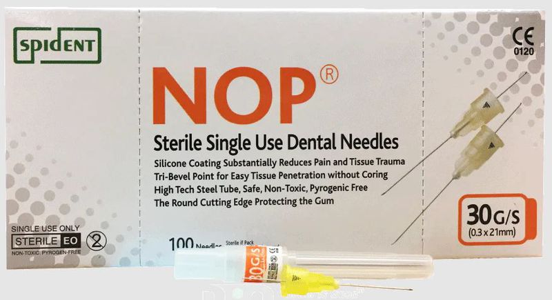 Dental Needle NOP 30G/Short (0.3 X 21 mm) SPIDENT