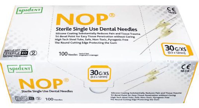 Dental Needle NOP 30G/X-Short (0.3 X 12 mm) SPIDENT