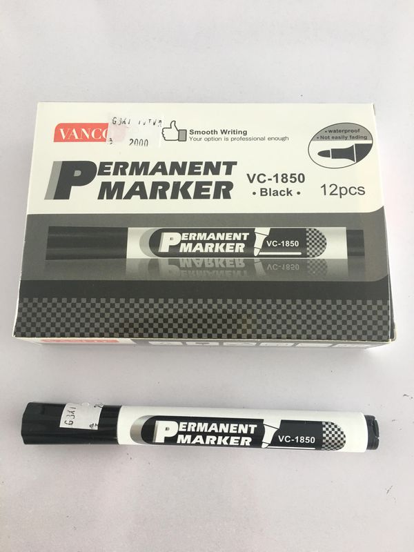 Spidol VANCO Permanent Marker VC - 1850 Black / Hitam