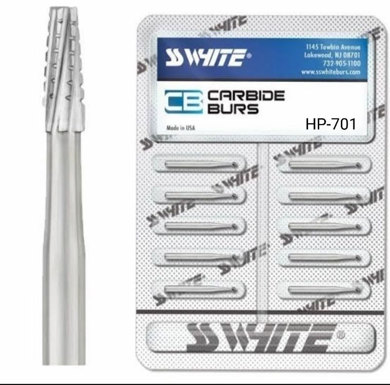Carbide Burs SS White Dental HP 701
