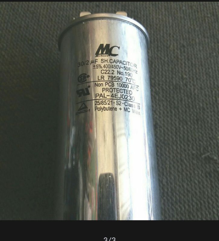 kapasitor kaki 3 30 2 uf merk MC