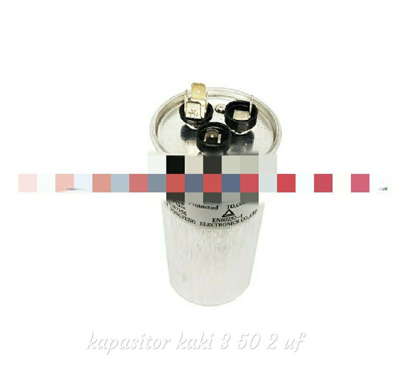 kapasitor kaki 3 50 2 uf merk MC