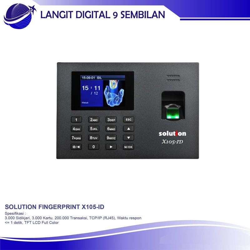 SOLUTION FINGERPRINT X105-ID