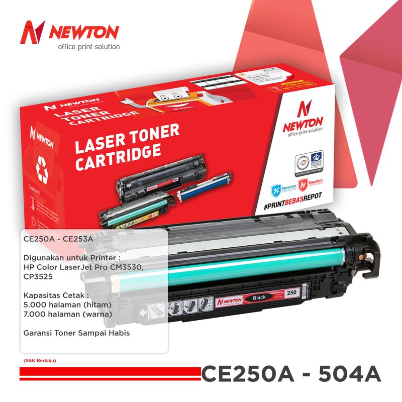Newton Toner CE250A - 504A - Black