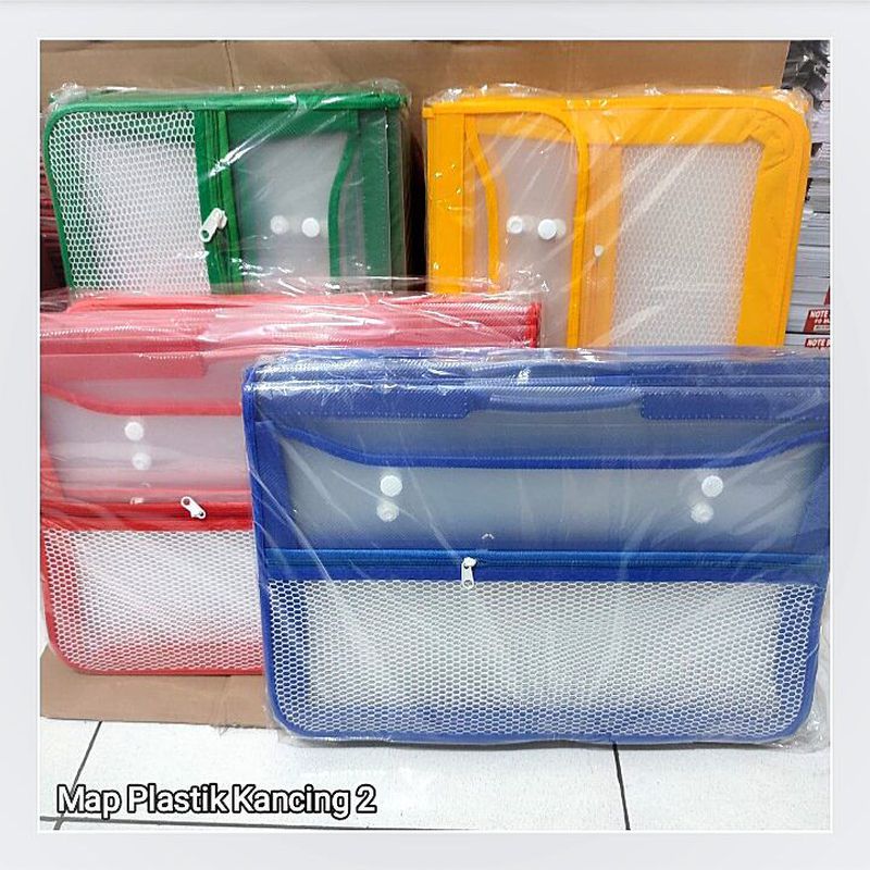 Map Plastik Kancing - Kuning