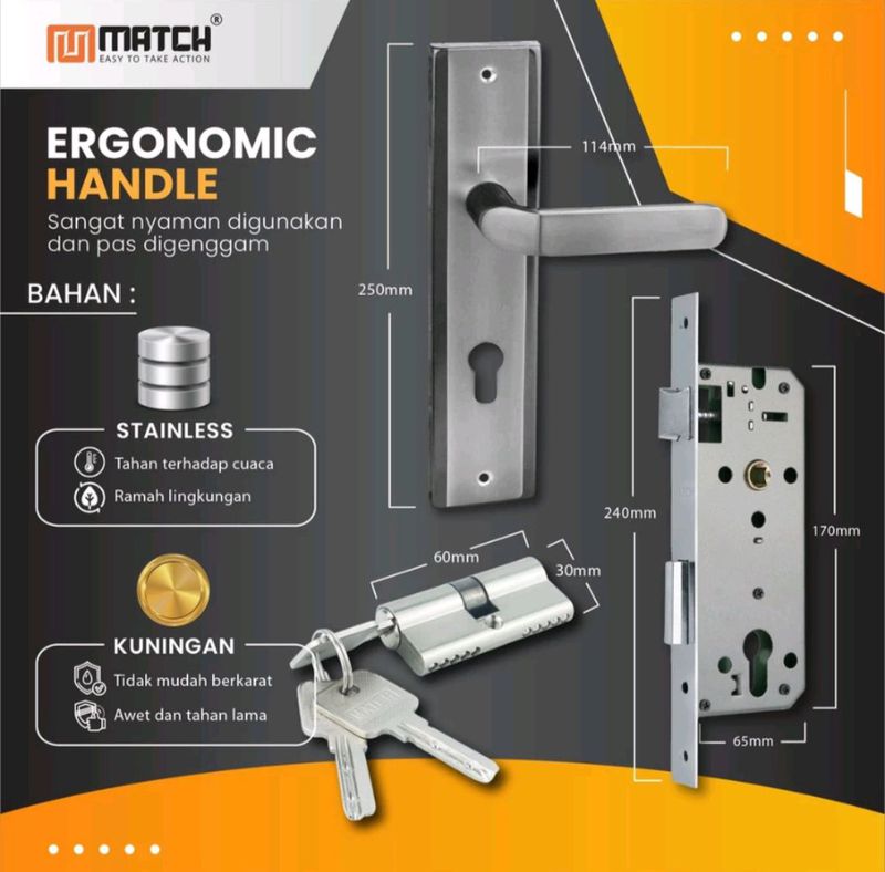 SLOT HANDLE PINTU