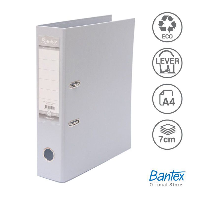 Lever Arch File Ordner Plastic A4 7cm - Hijau