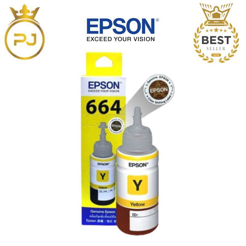Tinta Printer Epson 664 Yellow Kuning 3321