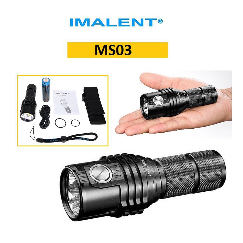Senter LED Super Terang Imalent MS03 13000 Lumens Flashlight