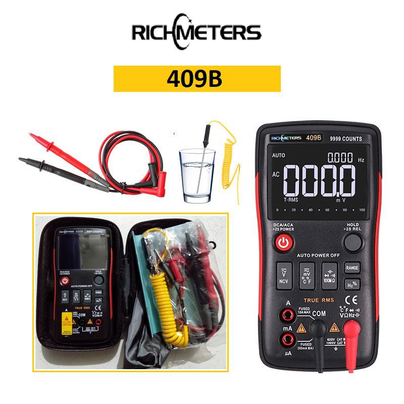Multimeter Multitester Avometer Voltmeter Digital Richmeters RM409B