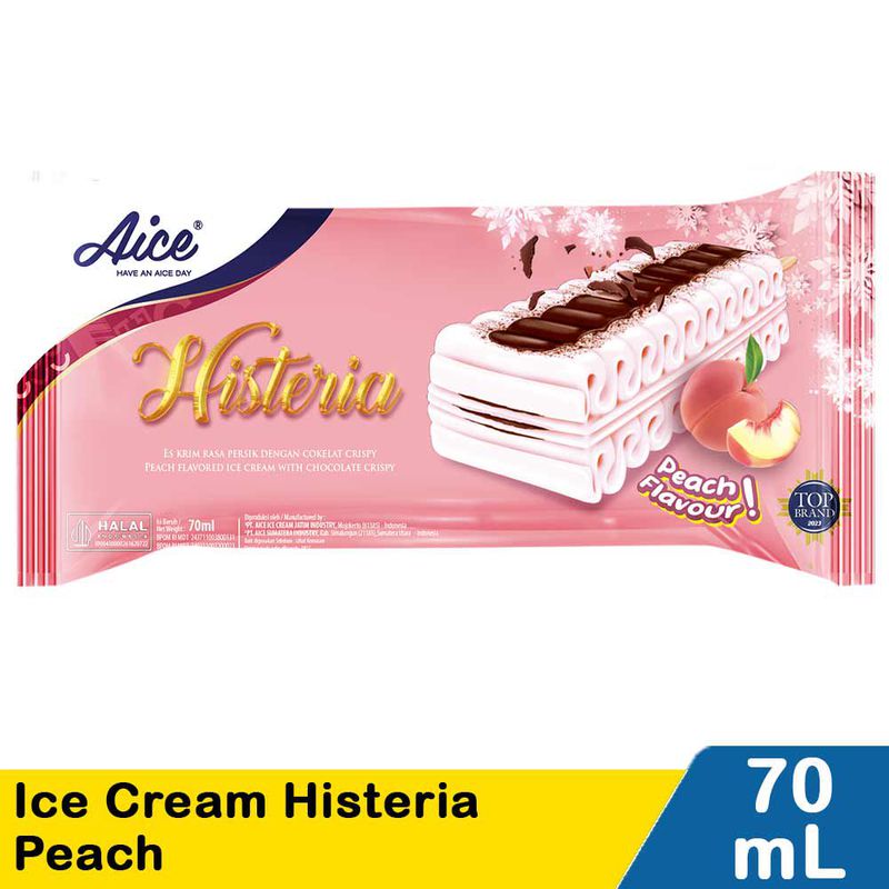 Aice Ice Cream Histeria Peach 70mL