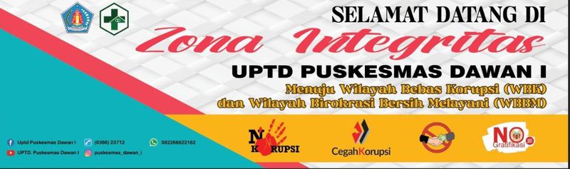 spanduk Zona Integritas ukuran 300x90