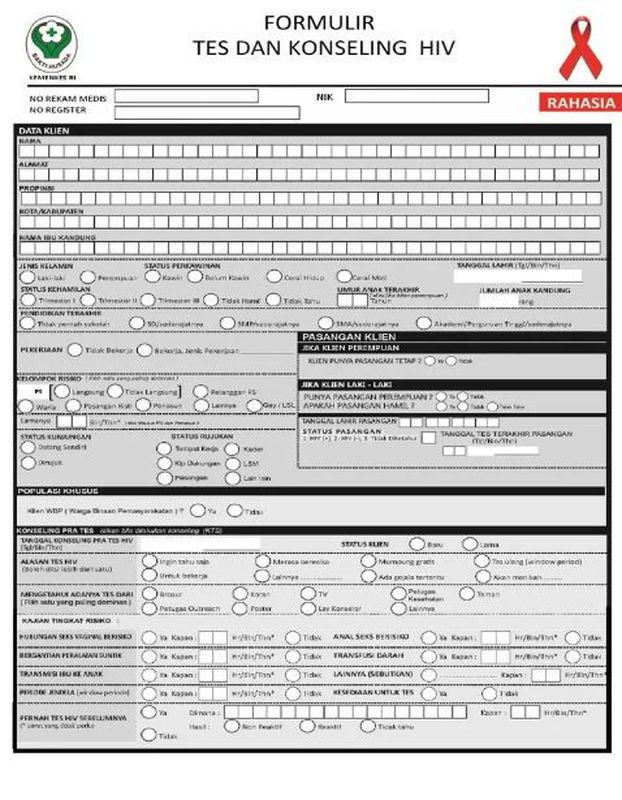 FORM PEMERIKSAAN HIV 1 PLY