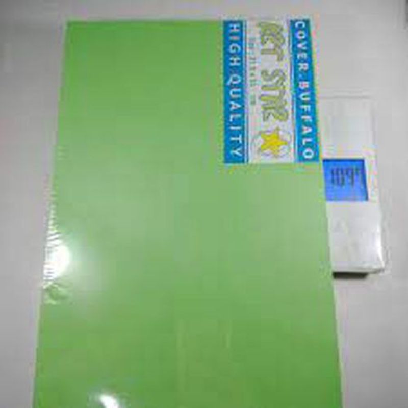 Kertas Cover Jilid Uk. F4, Isi 100 Lembar, Warna Hijau