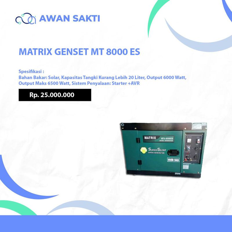 MATRIX GENSET MT 8000 ES