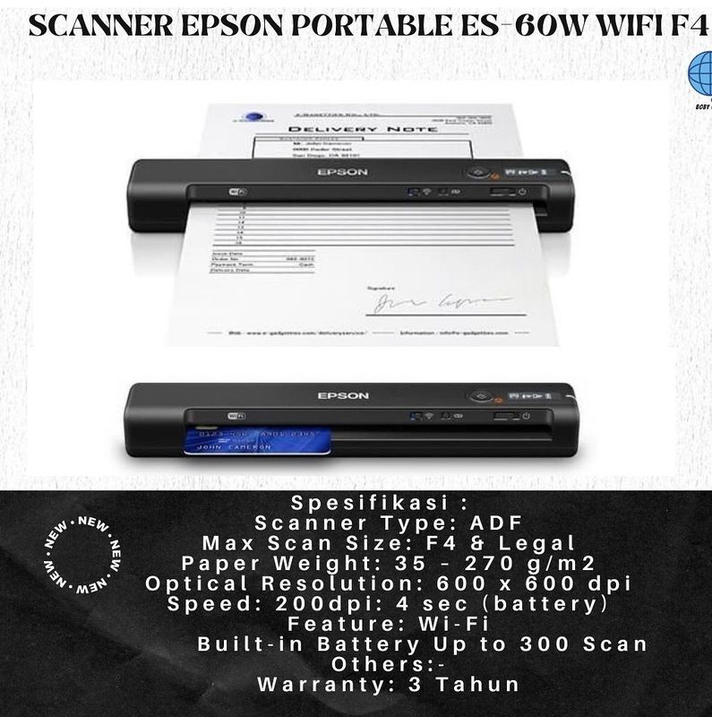 scanner Portable ES-60W WIFI A4