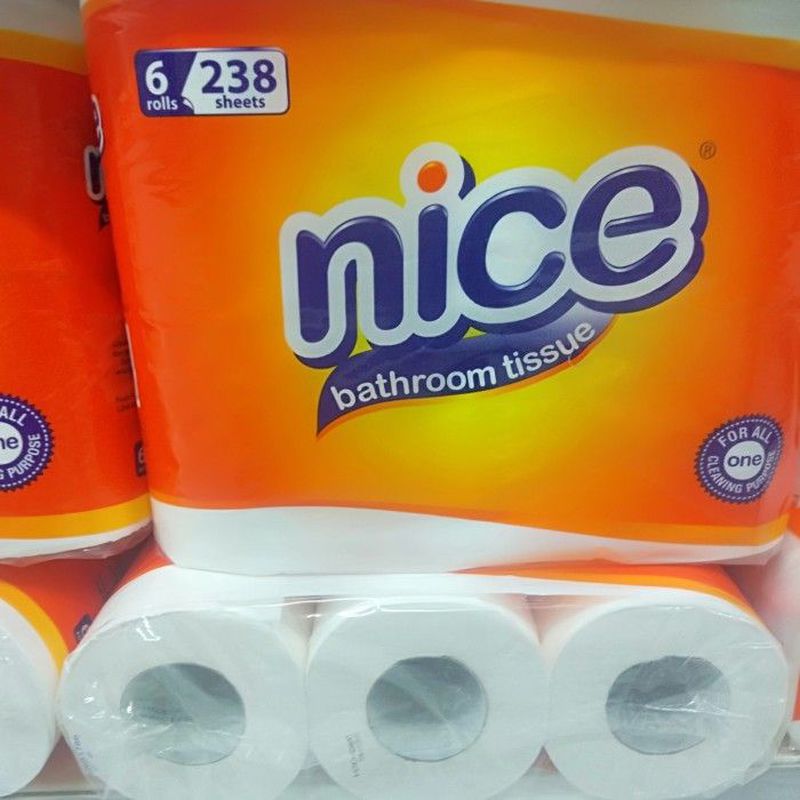 Tisu Nice Roll 238 Sheet isi 6 rolls/ Pack