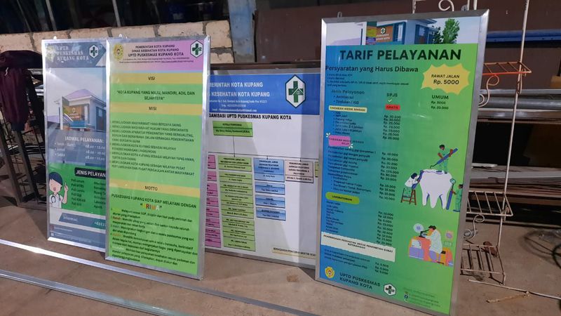 Papan Data Informasi 160 x 120 cm