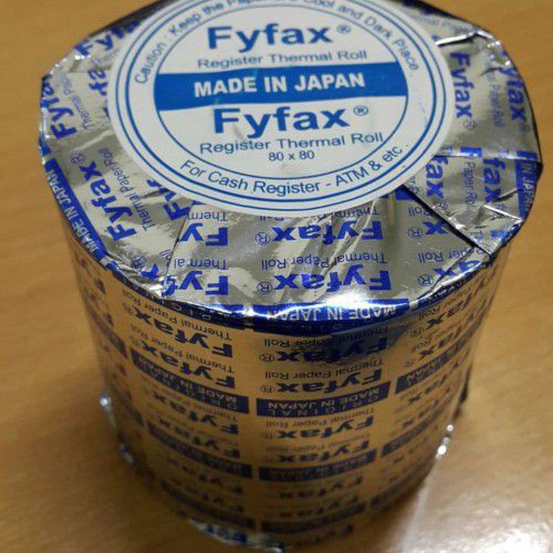 Kertas Thermal Roll Fyfax 80x80mm