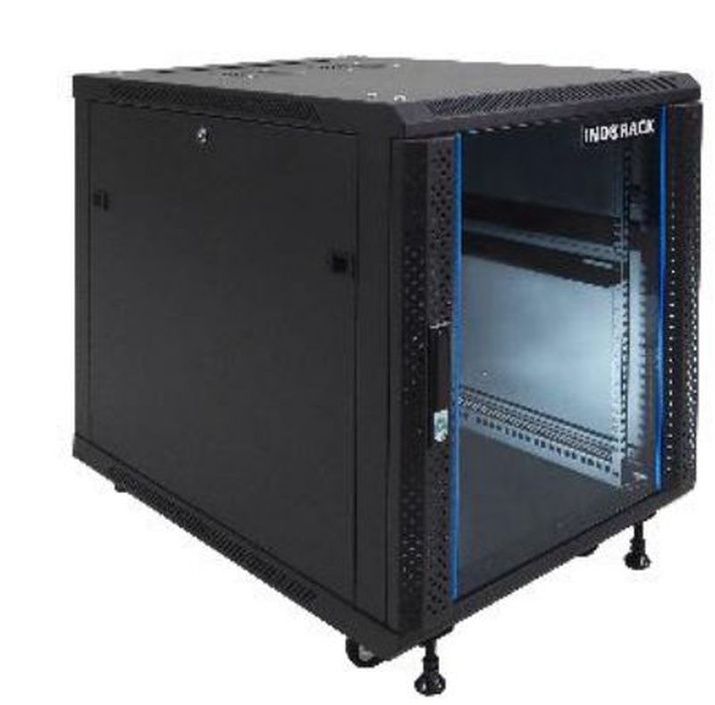 INDORACK IR8012G STANDING CLOSE RACK 12U GLASS DOOR