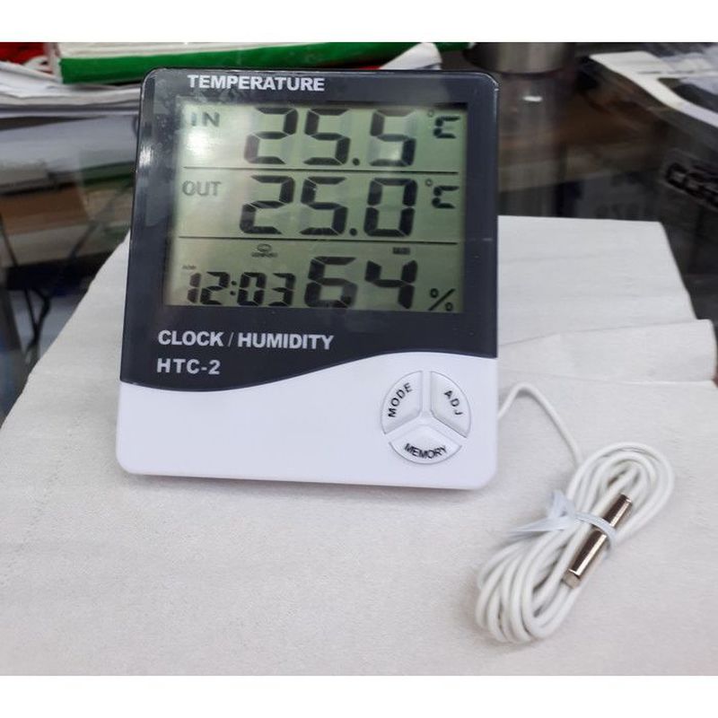 Termometer Suhu Ruangan dan Hygrometer (Kelembaban)