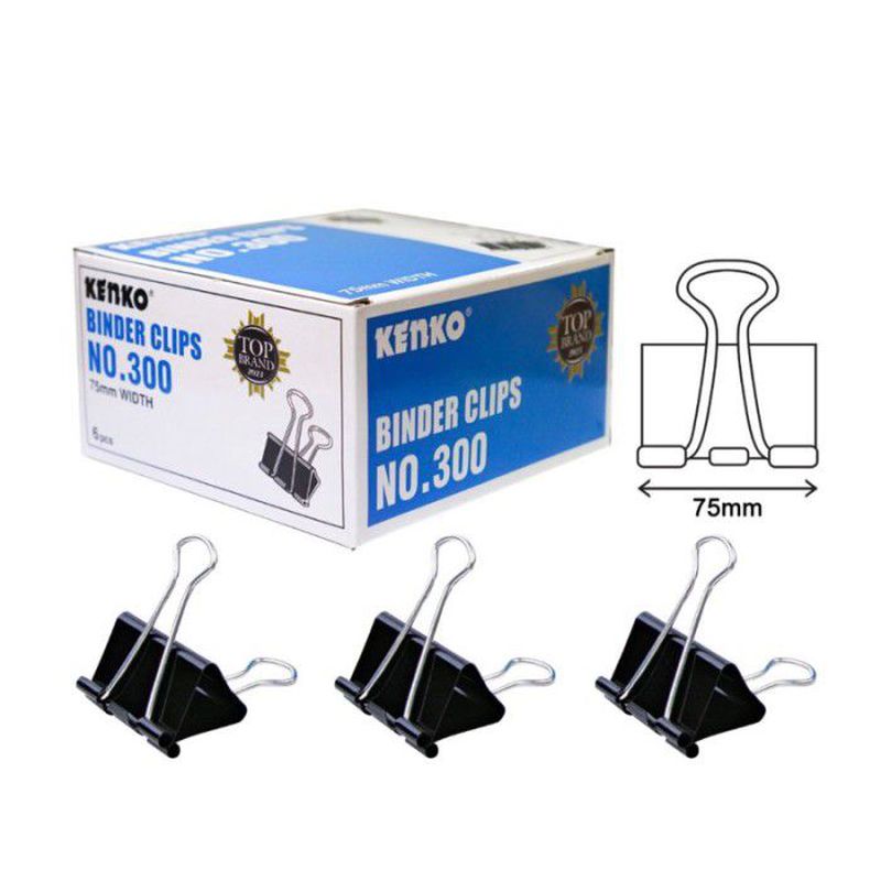 Binder Clip 300 Kenko [Per 1 box isi 6pcs]