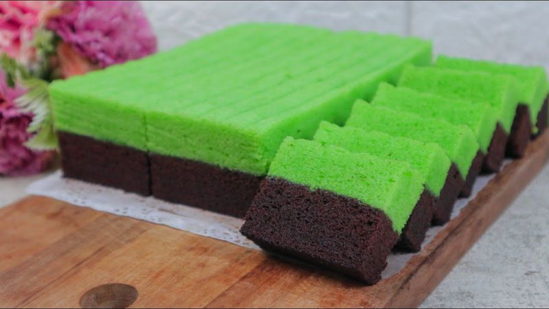 Brownies Kukus Pandan