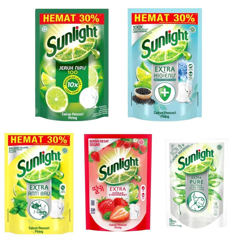 SUNLIGHT REF 650ML - KUNING DAUNMINT