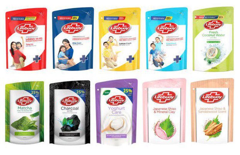 LIFEBUOY BODY WASH REF 450ml - PINK SHISO CLAY