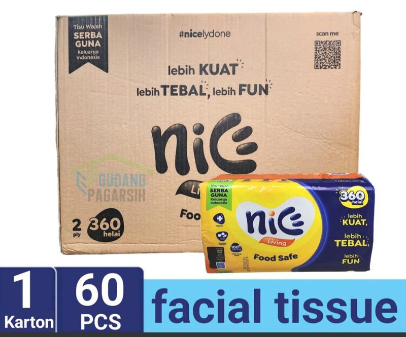 tisu nice 180 sheet 1 karton