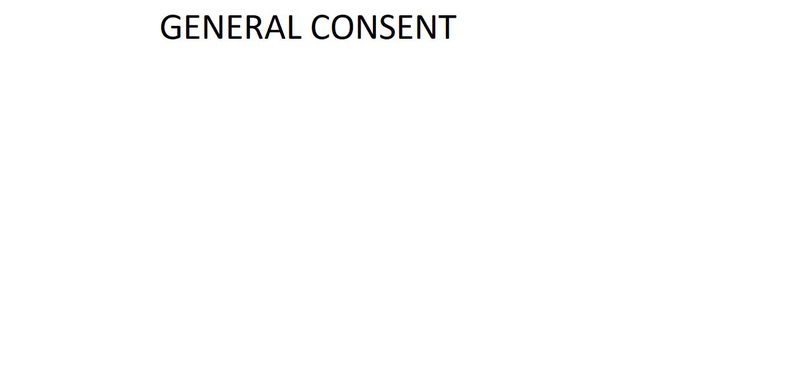 GENERAL CONSENT
