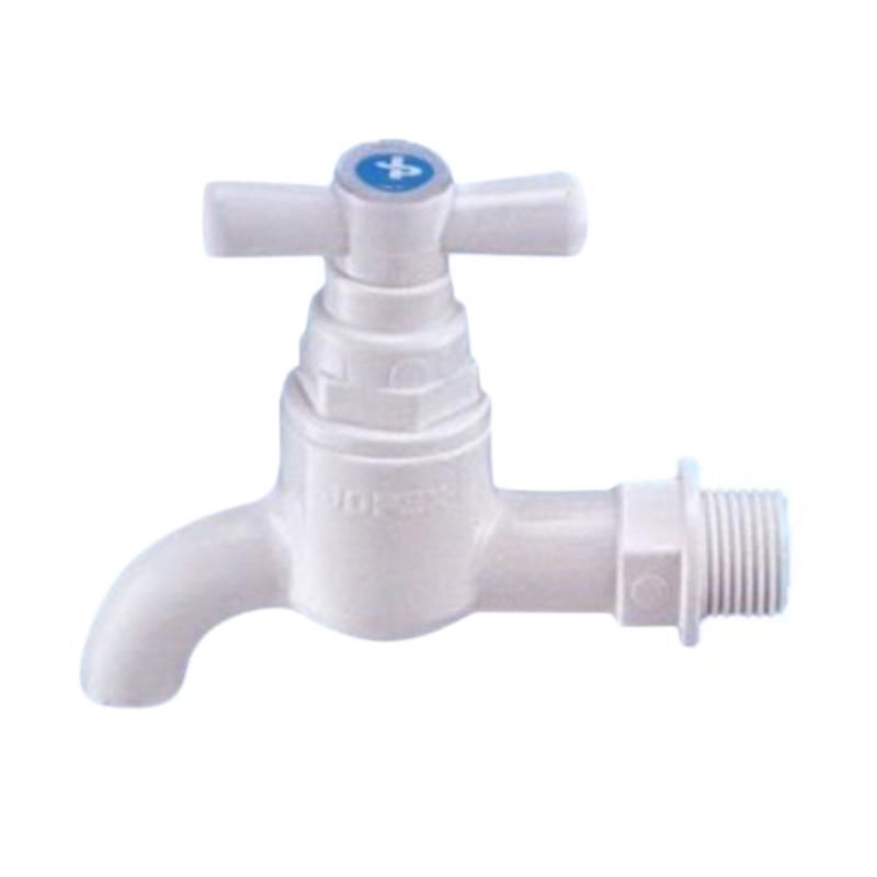 kran air PVC bahan plastik 1/2