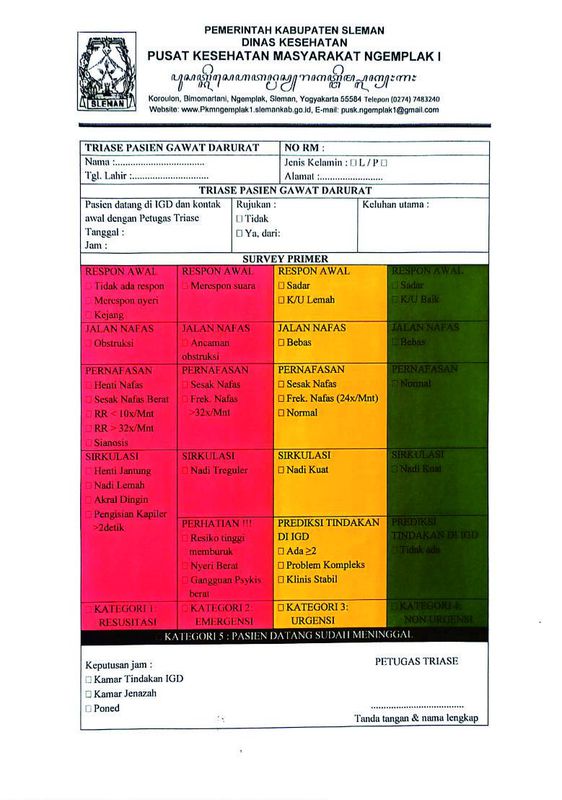 Form Triase Pus Ngemplak I