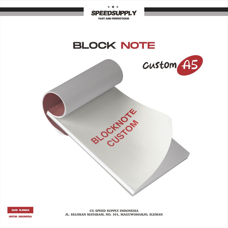 Blocknote Custom Cover Ukuran A5