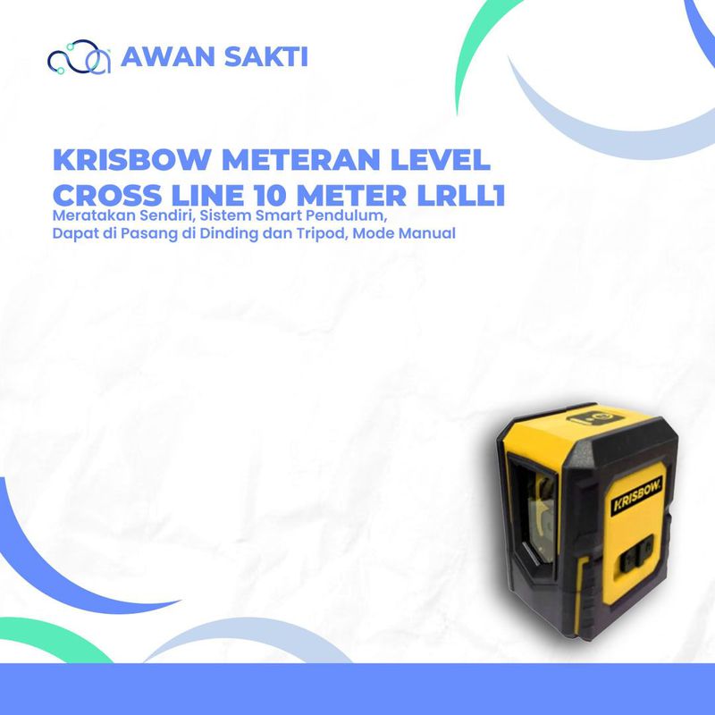 KRISBOW METERAN LEVEL CROSS LINE 10 METER LRLL1