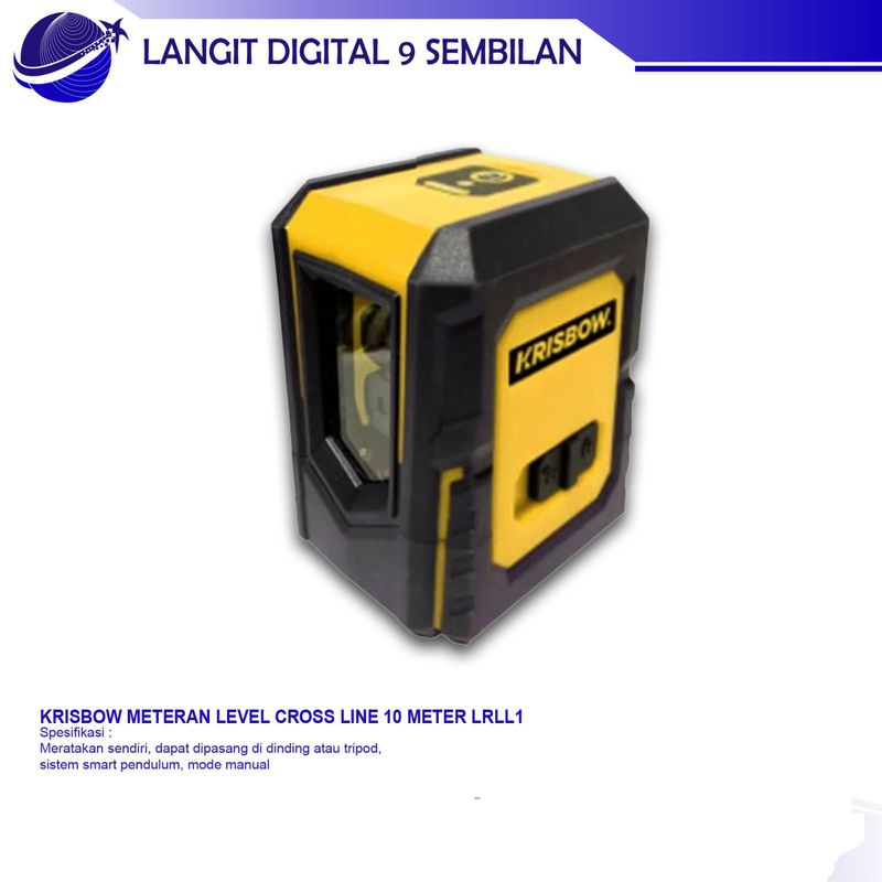 KRISBOW METERAN LEVEL CROSS LINE 10 METER LRLL1