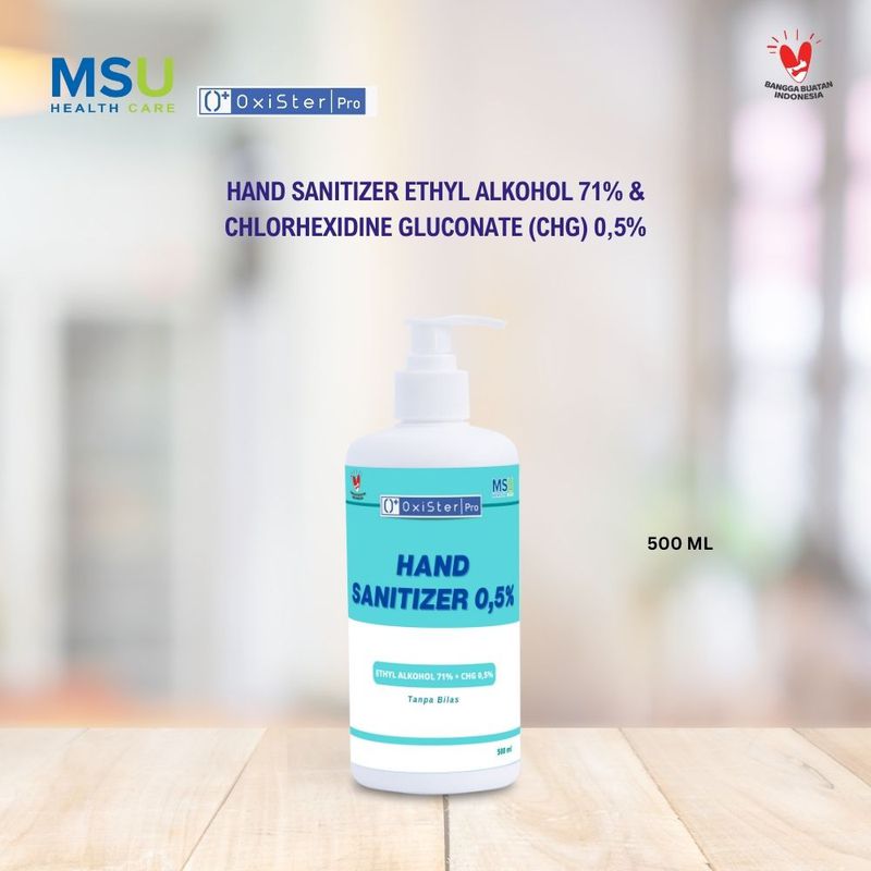OxiSter Pro Hand Sanitizer Ethyl Alkohol 71% & Chlorhexidine Gluconate ...