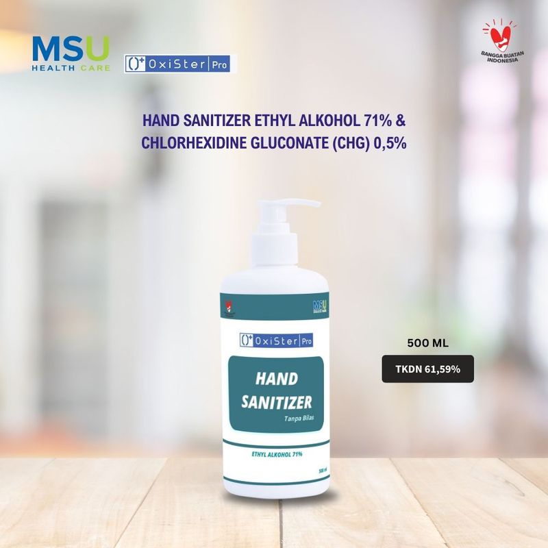 OxiSter Pro Hand Sanitizer Ethyl Alkohol 71% – 500 ML
