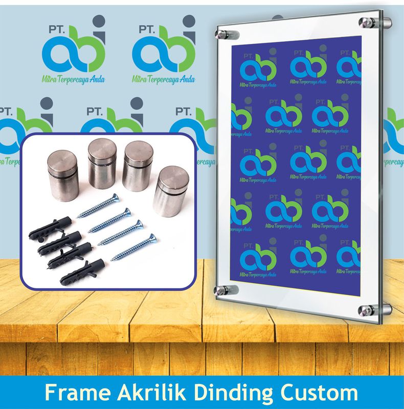 Frame Akrilik Dinding Custom - 40 Cm X 50 Cm