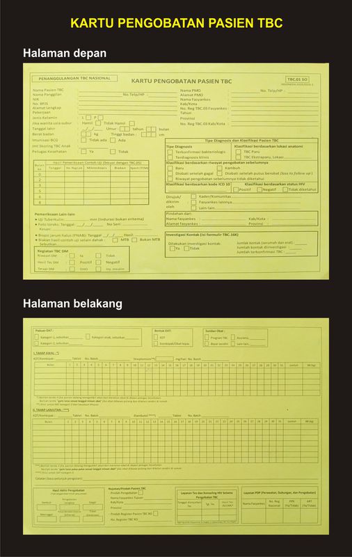 KARTU PENGOBATAN PASIEN TBC