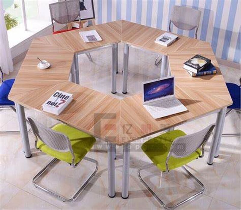 Meja baca perpustakaan custom