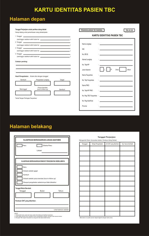 KARTU IDENTITAS PASIEN TBC