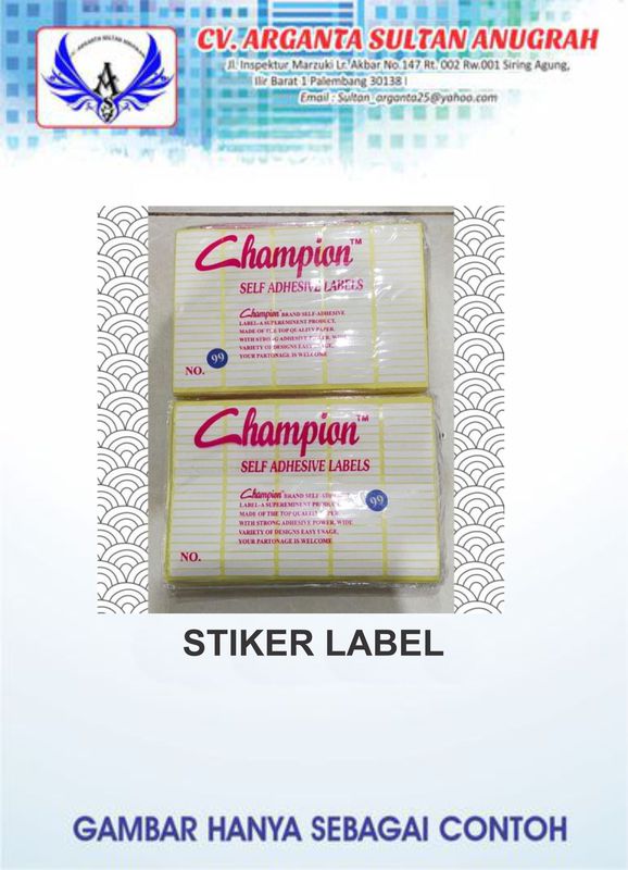 Stiker Label Kertas Ukuran Kecil